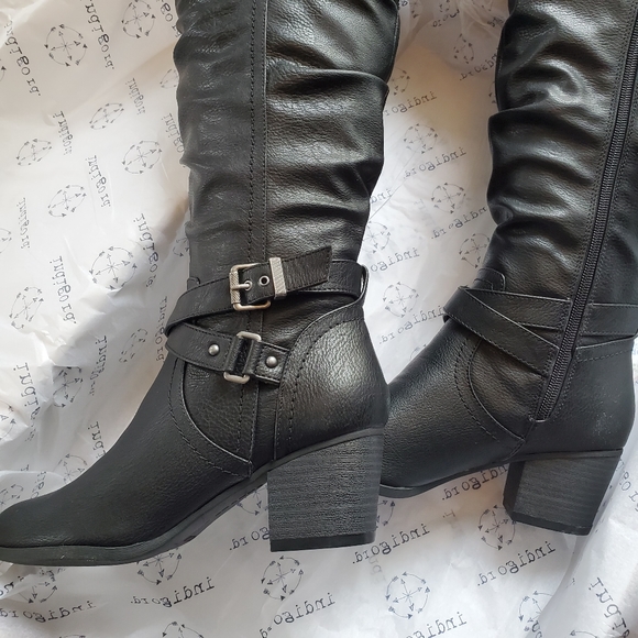 Indigo | Shoes | Indigo Rd Simba Black Riding Heeled Boots 65 | Poshmark